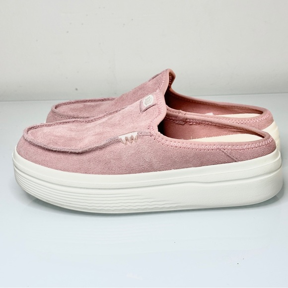 Hey Dude | Shoes | Hey Dude Austin Lift Platform In Suede Rosette Sz 7 ...